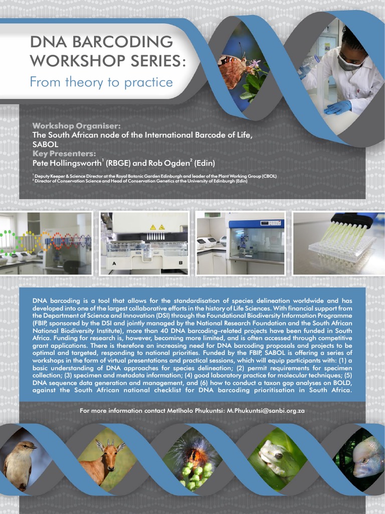 DNA Barcoding Workshop Call - SABOL | PDF