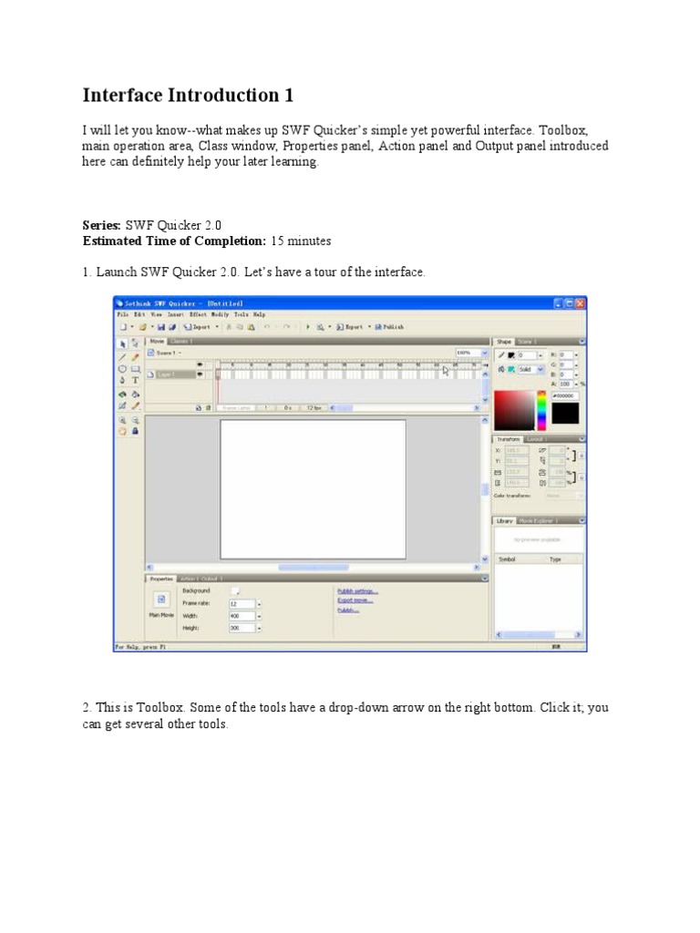 Interface Introduction 1 Pdf Computer Keyboard Action Script