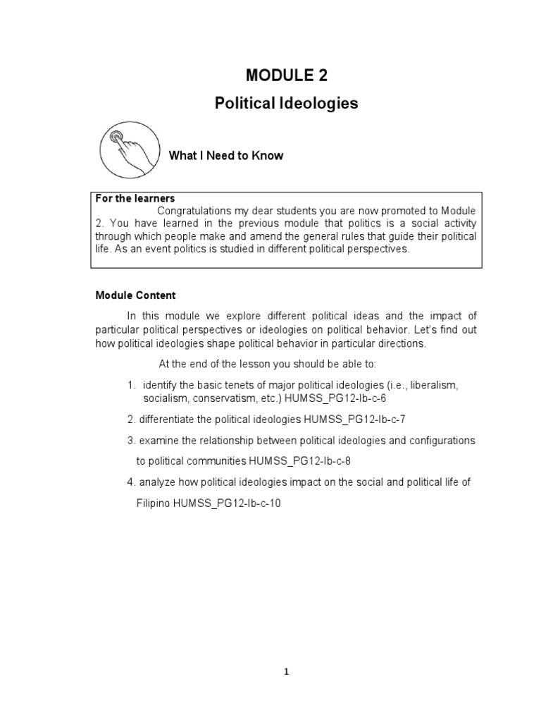 Module 2 | PDF | Communism | Ideologies