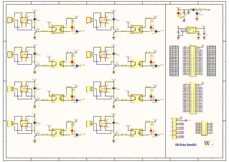 RPi Relay Board (B) Schematic | PDF