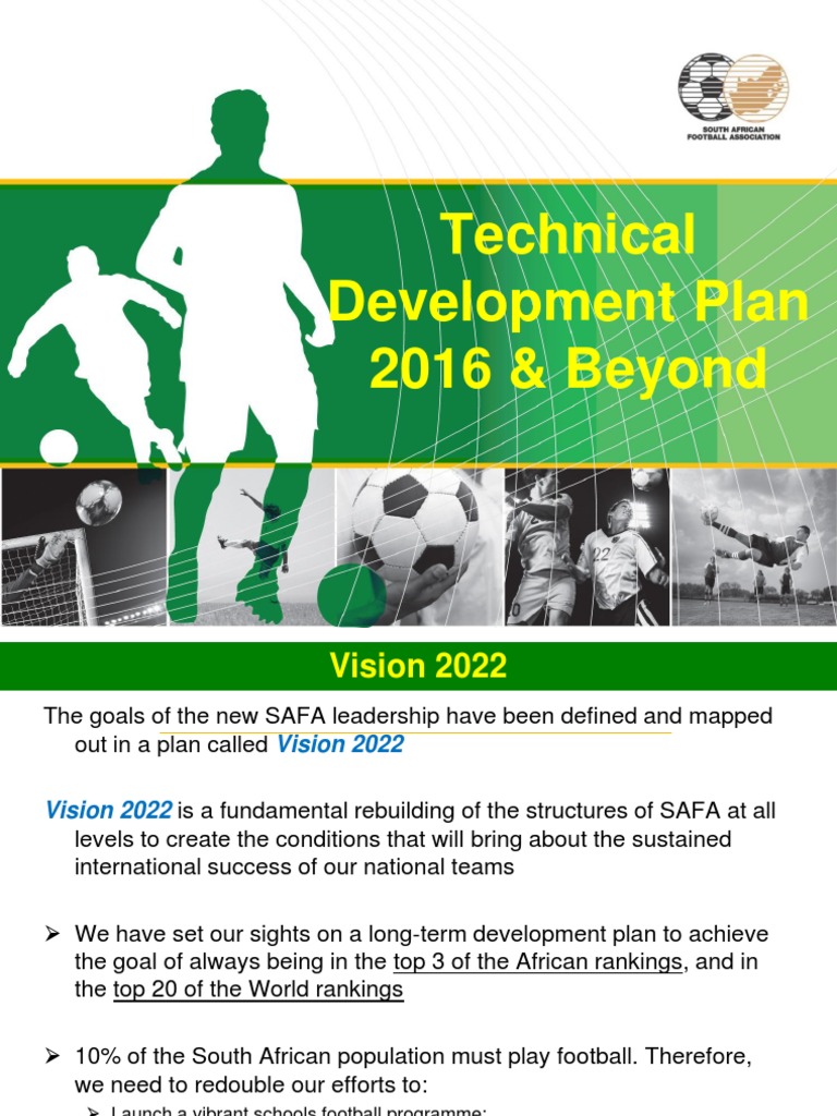 SAFA TD Technical Development Plan 2016 | PDF | Goal | Association Football