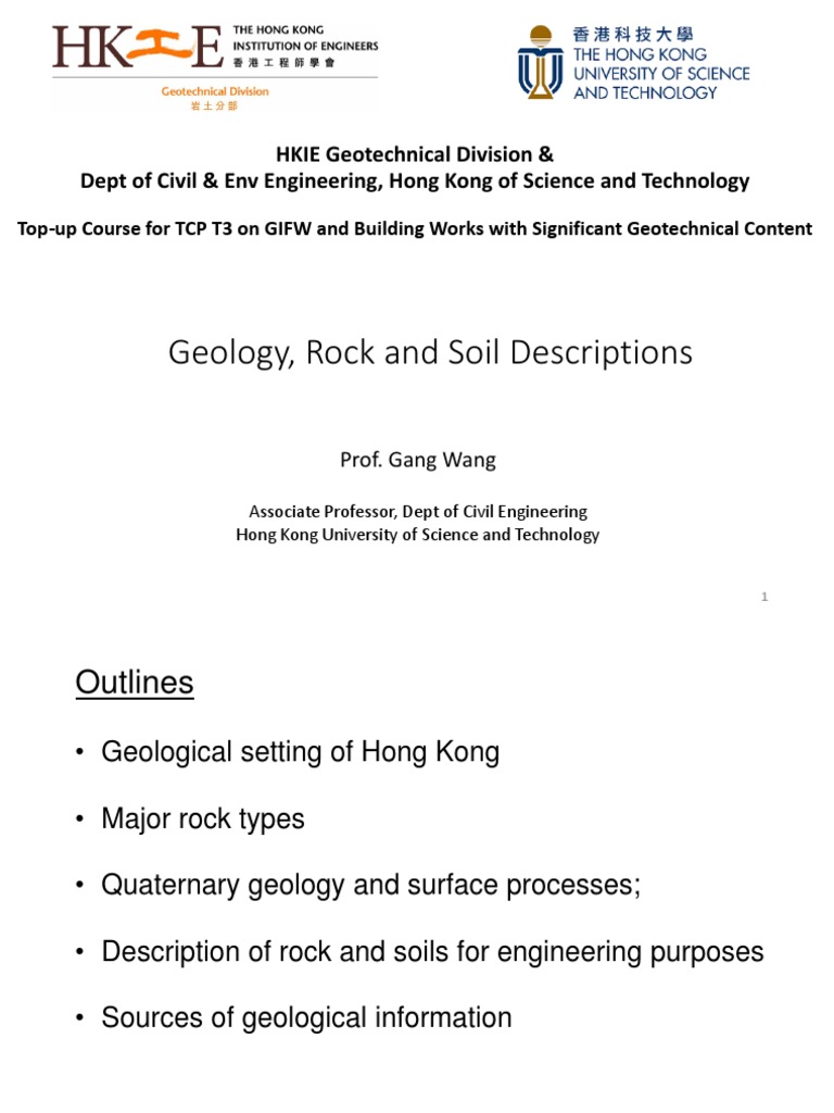 TCP2018 Topic 2 (Geology Rock Soil Descriptions) | PDF | Igneous Rock ...