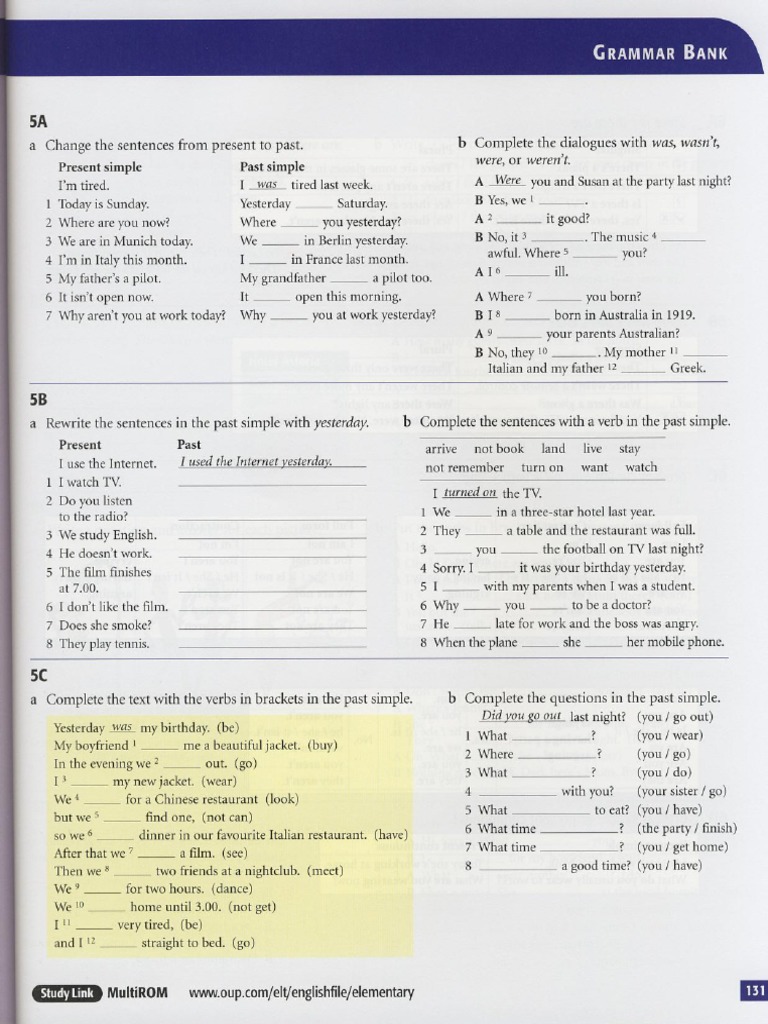 New English File Elementary Student Book-132 | PDF