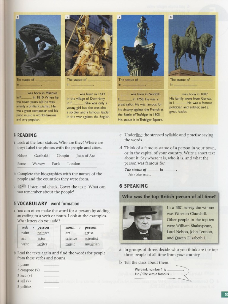 New English File Elementary Student Book-54 | PDF