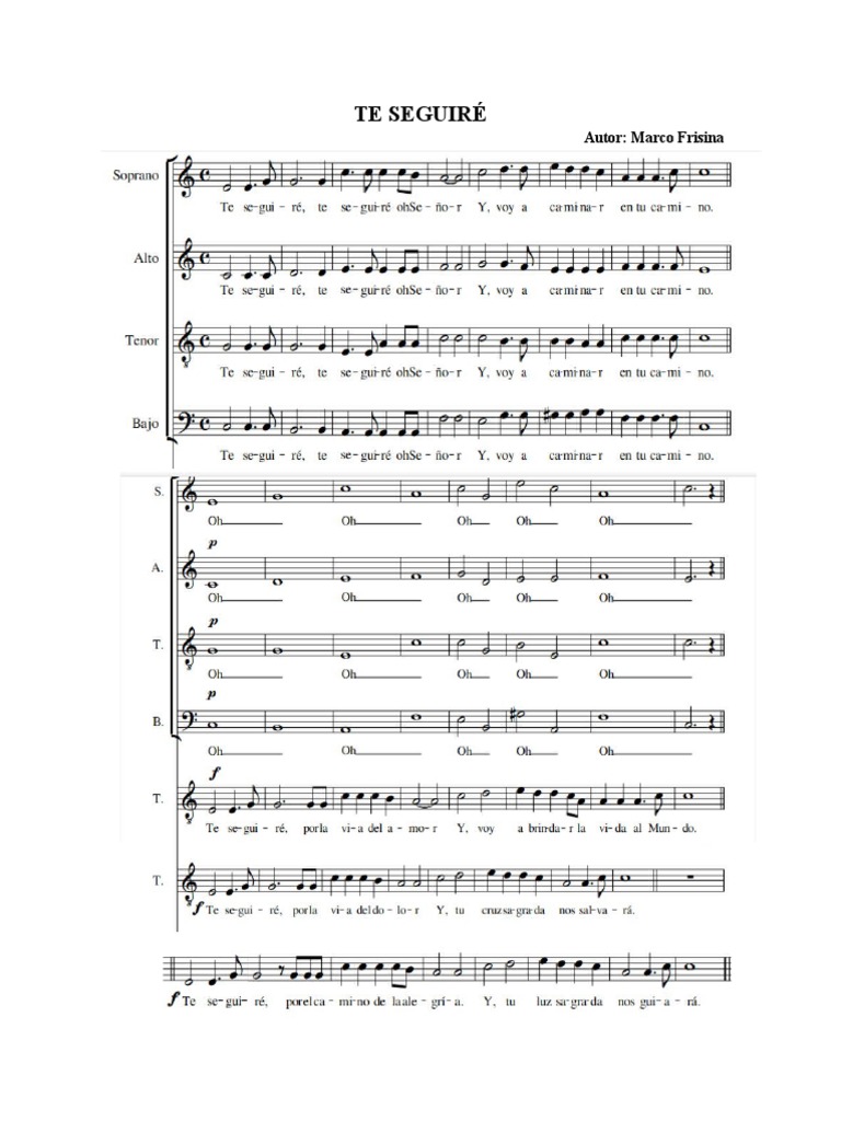 Te Seguiré | PDF