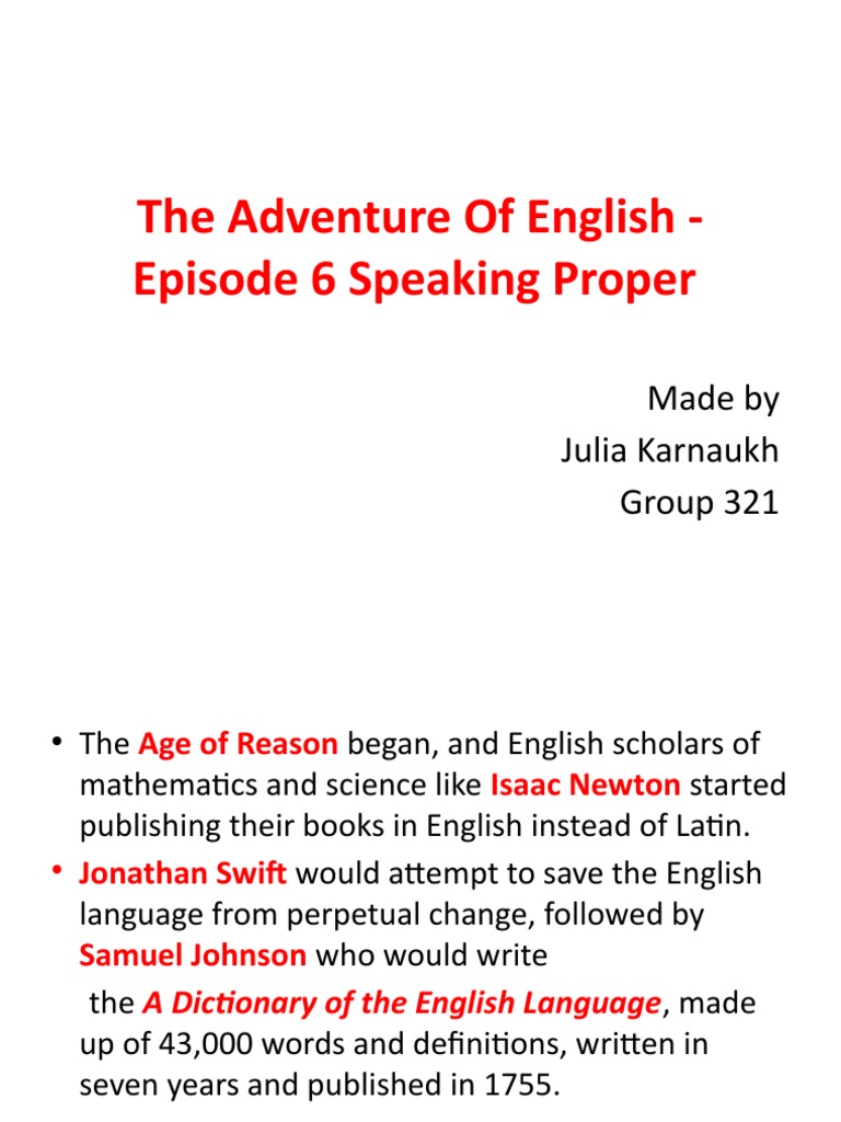 The Adventure of English - Episode 6 Speaking | PDF | English Language ...