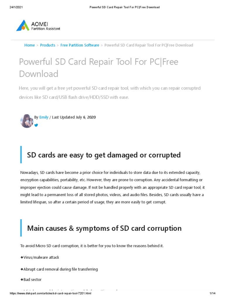Powerful SD Card Repair Tool For PC | PDF
