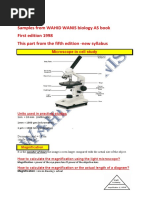 Magnification Questions | PDF | Cell (Biology) | Cell Biology