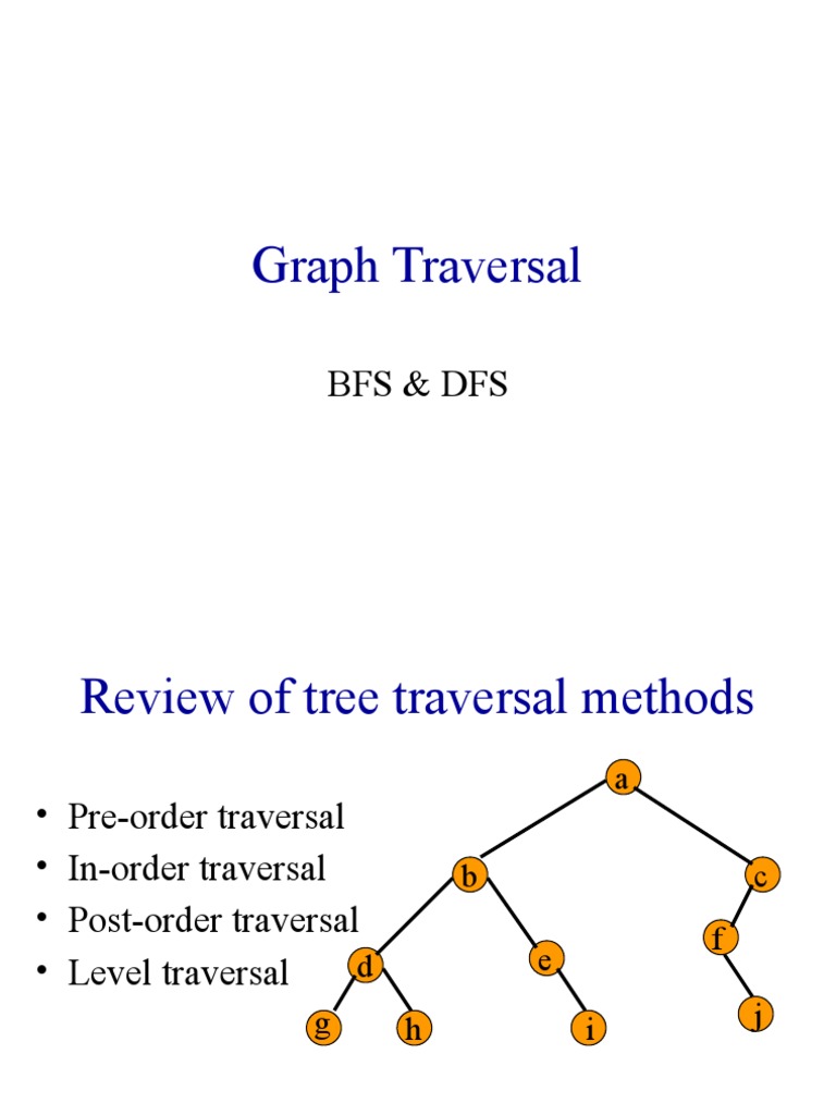 Graph Traversal Bfs And Dfs Pdf Algorithms Mathematical Relations