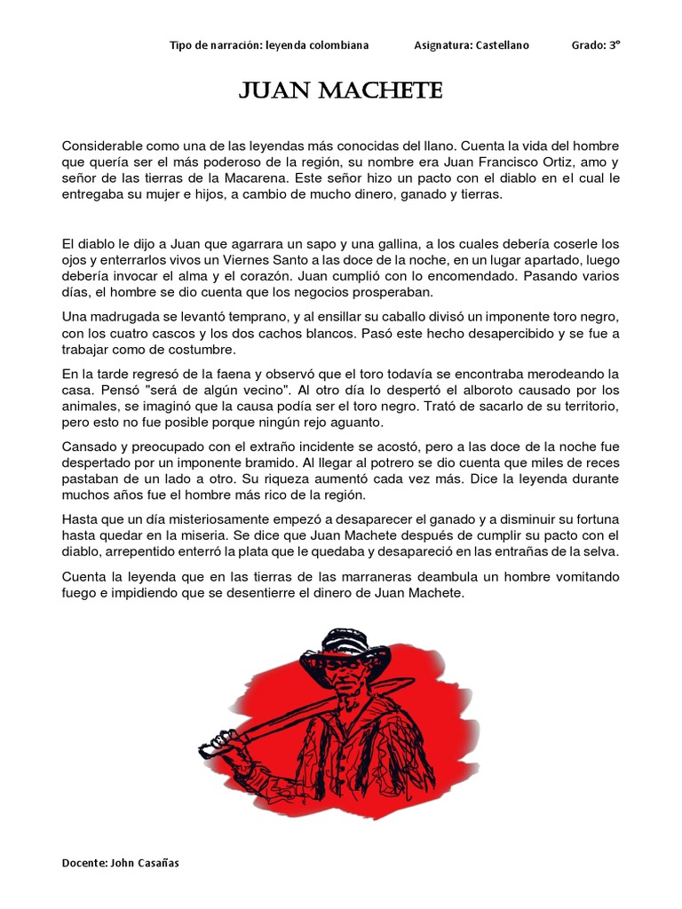 Leyenda de Juan Machete | PDF | Novela negra, policíaca y suspenso