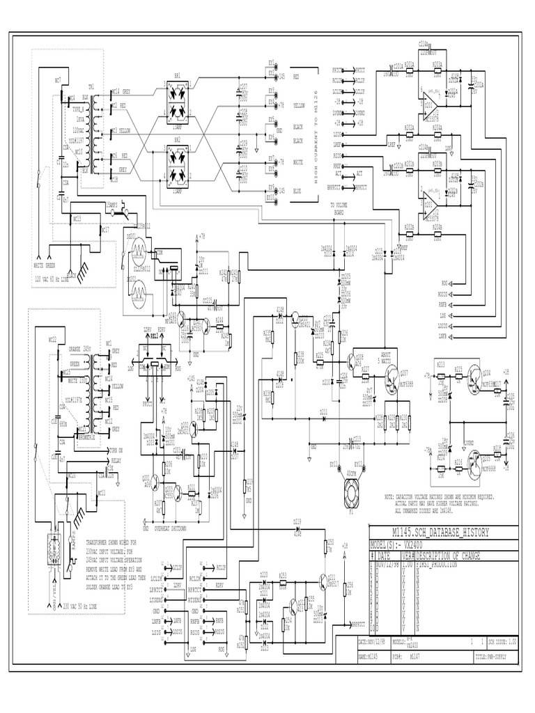 Hughes Kettner Vx2400 Power Amplifier SM | PDF | Components | Computer ...