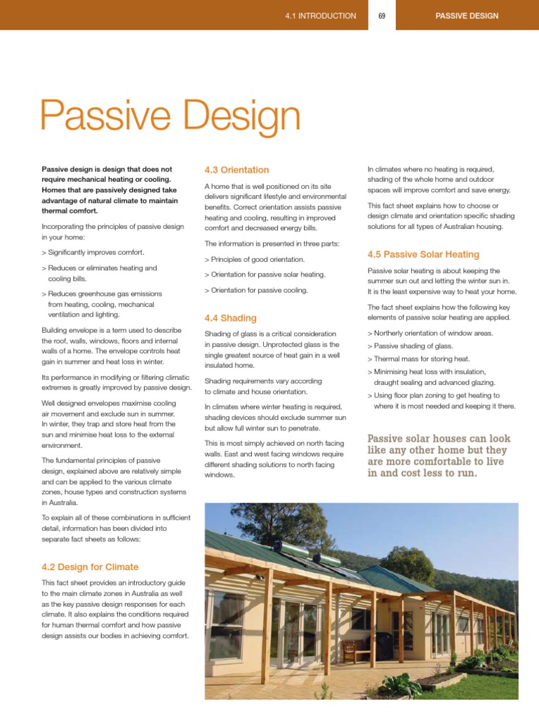 4.1 Passive Design Introduction | PDF | Building Insulation ...
