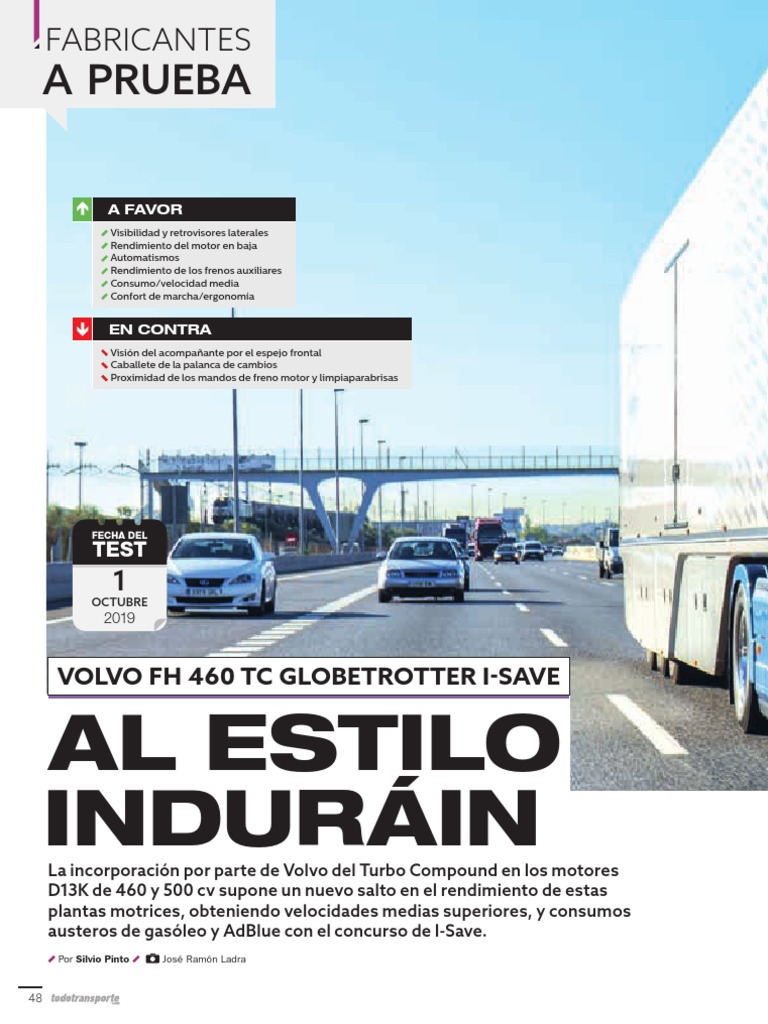 Volvo Turbo Compound | PDF | Turbocompresor | Transmisión (Mecánica)