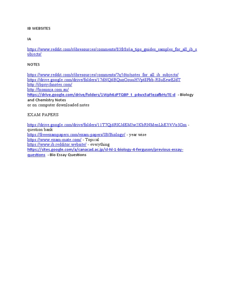 Ib Websites | PDF | Computers