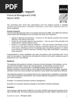 SD24 AFM Examiner's Report | PDF | Free Cash Flow | Option (Finance)