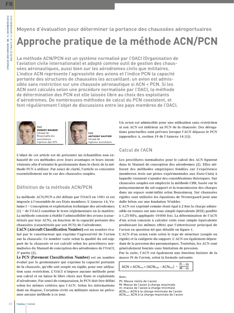 Méthode ACN/PCN en aviation | PDF | Élasticité (Physique) | Fatigue ...