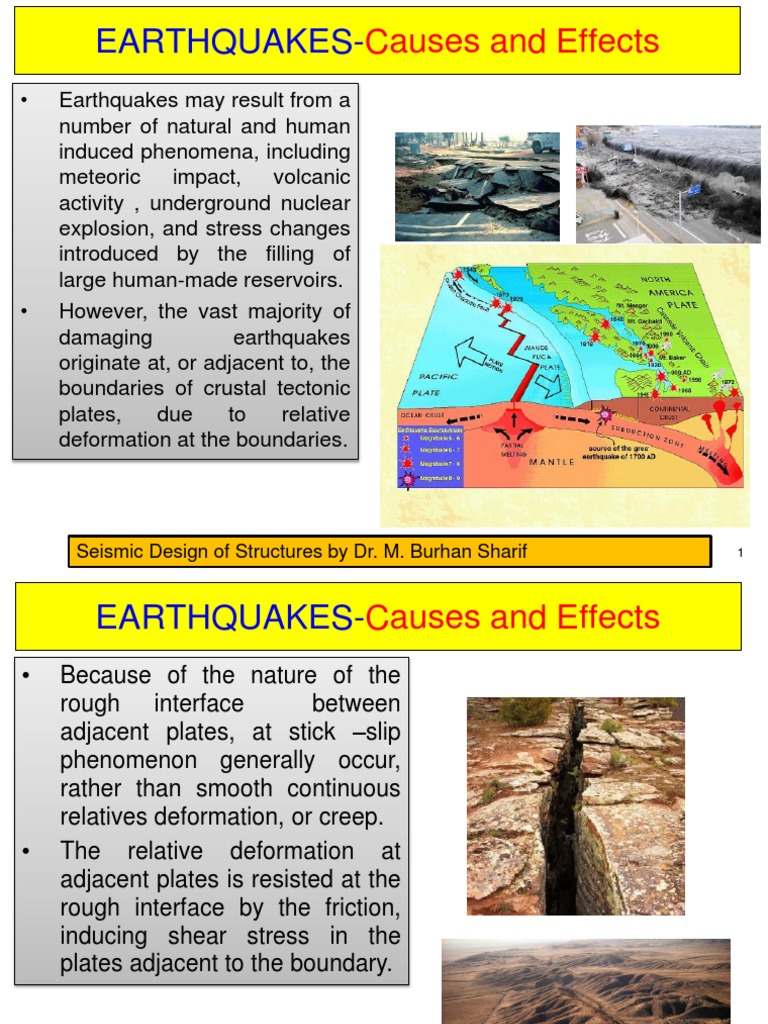 Earthquakes-: Causes and Effects | PDF | Earthquakes | Fault (Geology)