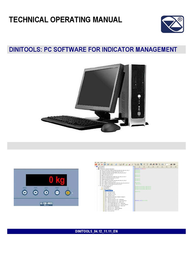 Technical Operating Manual: Dinitools: PC Software For Indicator Management | PDF | Port ...