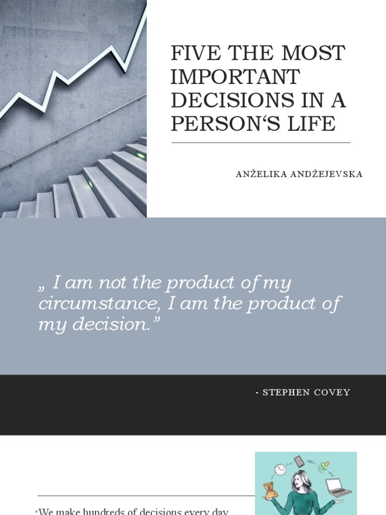Five The Most Important Decisions in A Person | PDF | Friendship ...