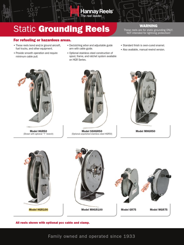 Static Grounding Reels: For Refueling or Hazardous Areas | PDF ...