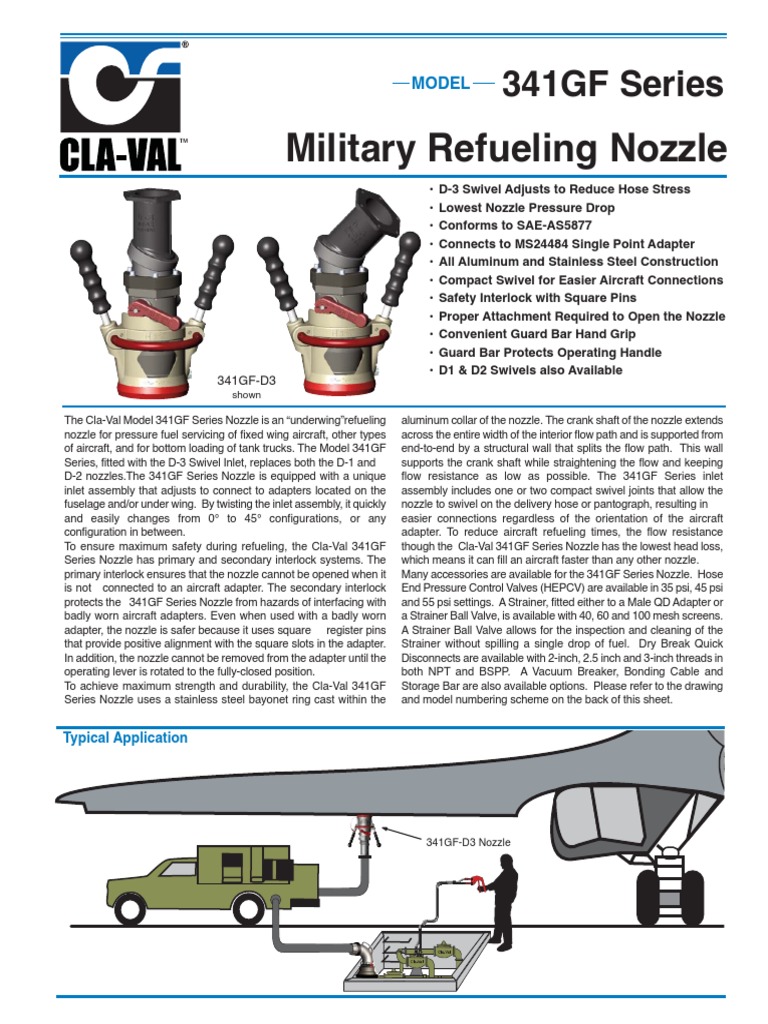 Military Refueling Nozzle: 341GF Series | PDF | Nozzle | Valve