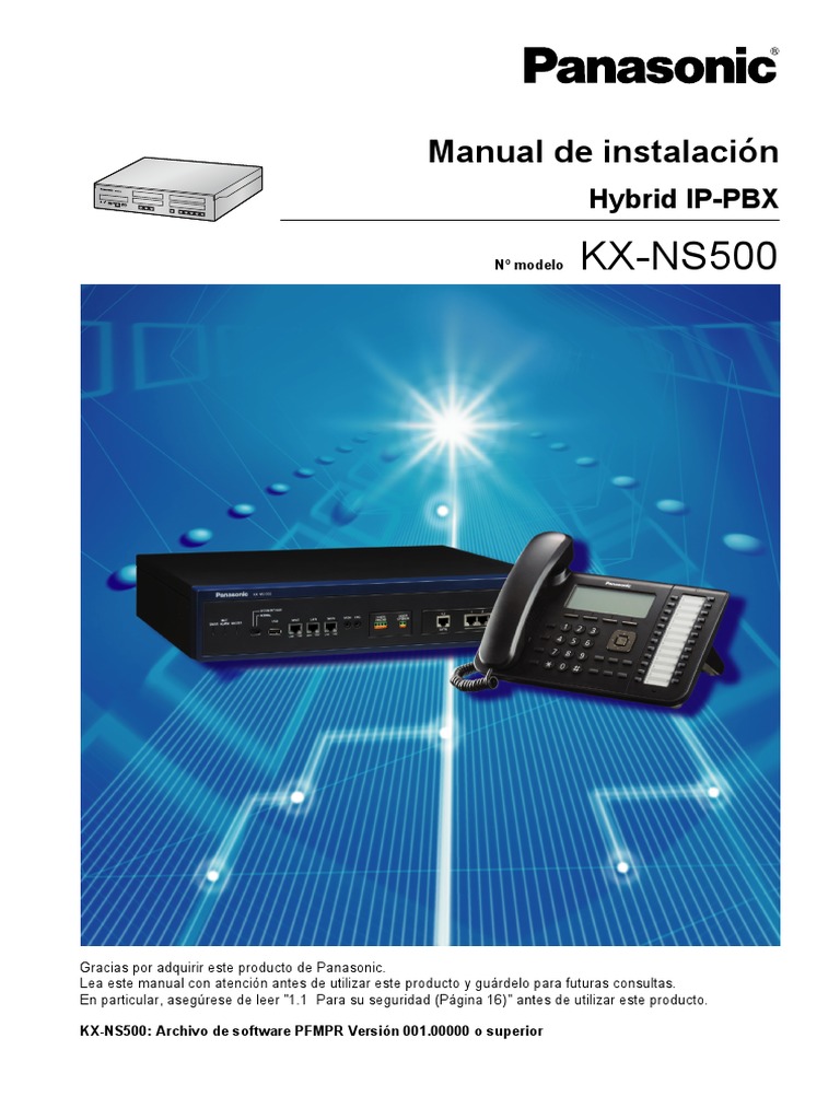 Manual de Instalación-KX-NS500 - Hybrid IP-PBX | PDF | protocolo de ...