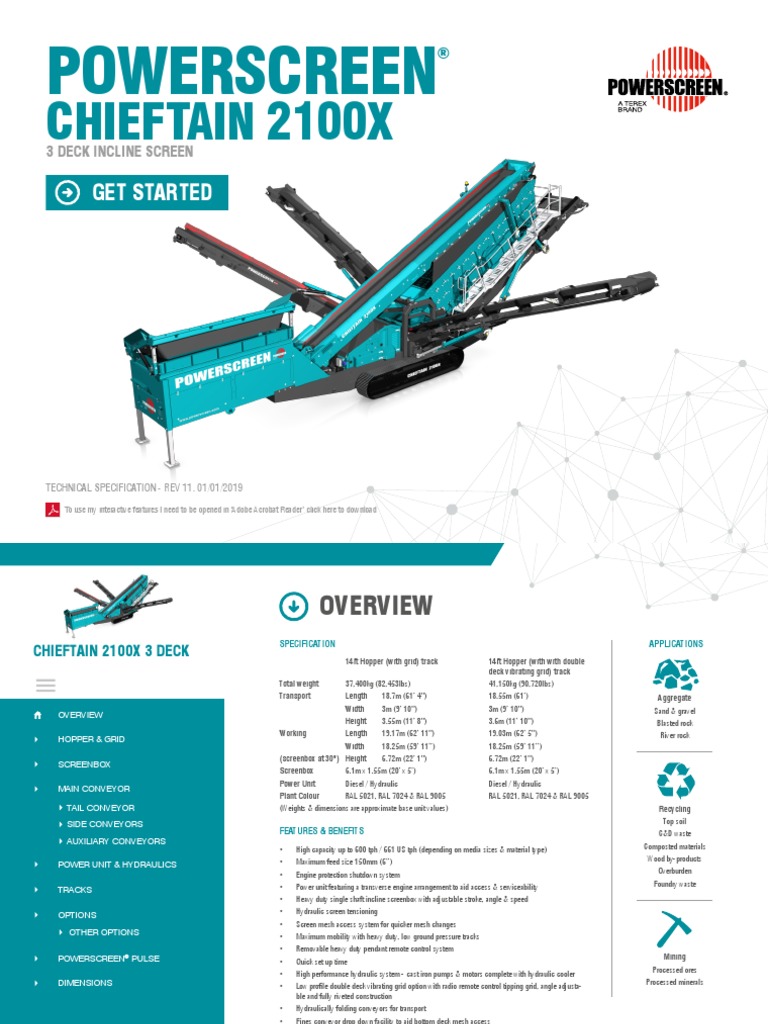 Chieftain 2100X 3 Deck Technical Specification Rev 11 - 01.01.2019 ...