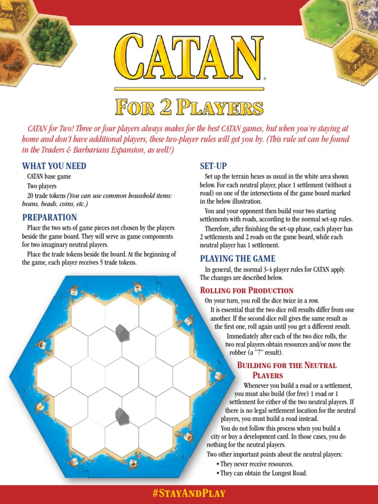 Catan 2 Player Scenario en | PDF | Tabletop Games | Toys