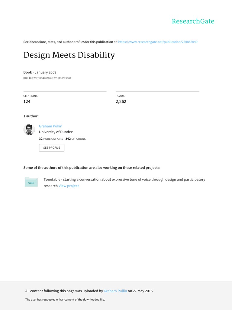 Design Meets Disability Pdf Prosthesis Wheelchair