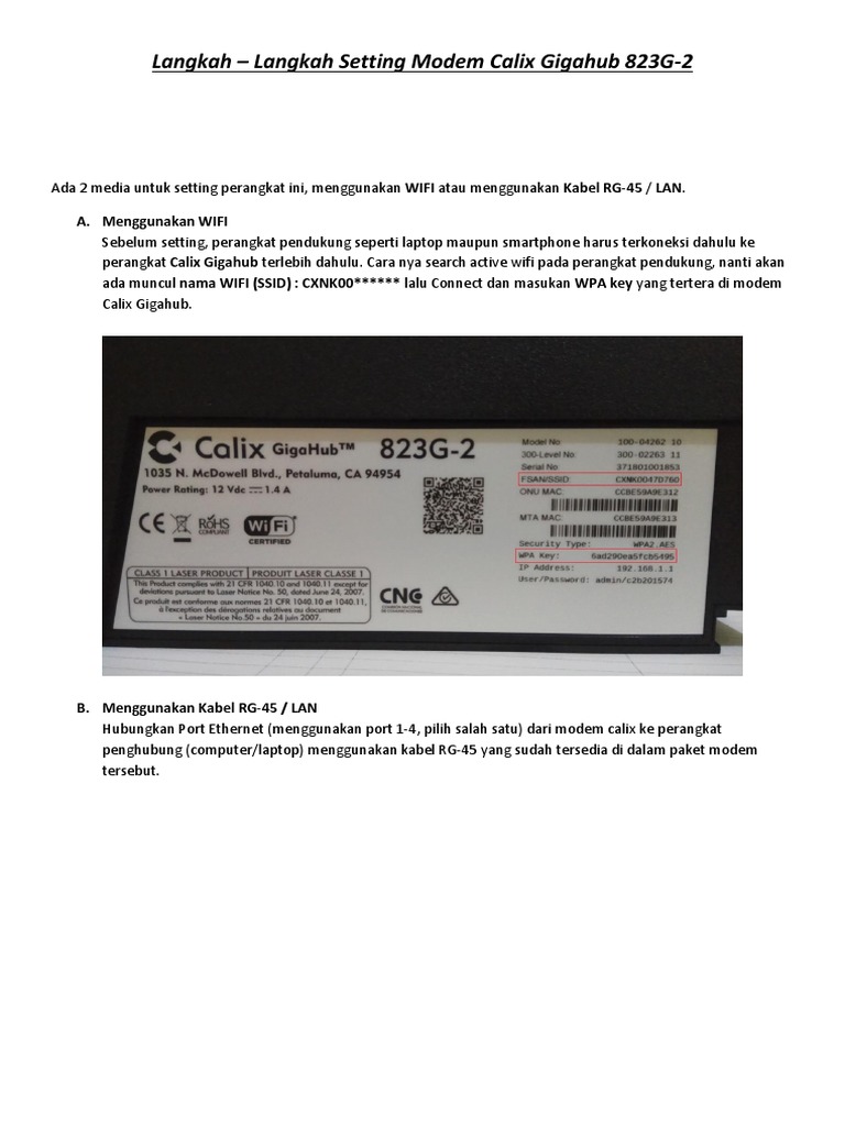 Modul Modem Wifi | PDF