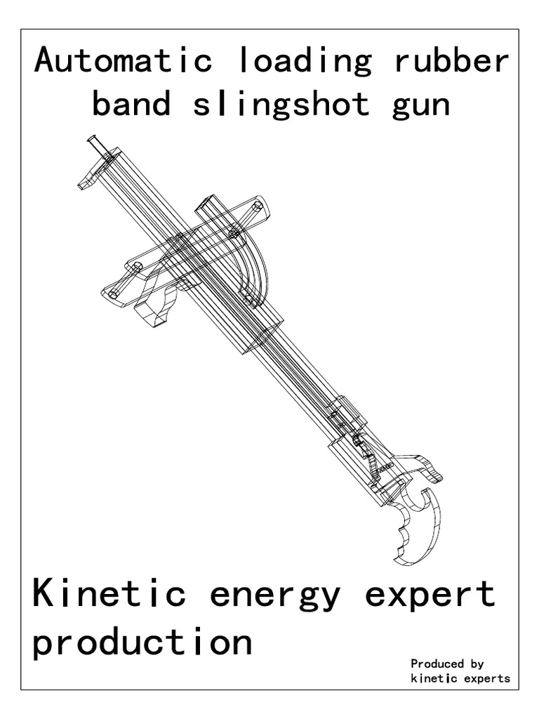 Automatic Rubber Band Steel Ball Slingshot Gun - Free Template Tutorial ...