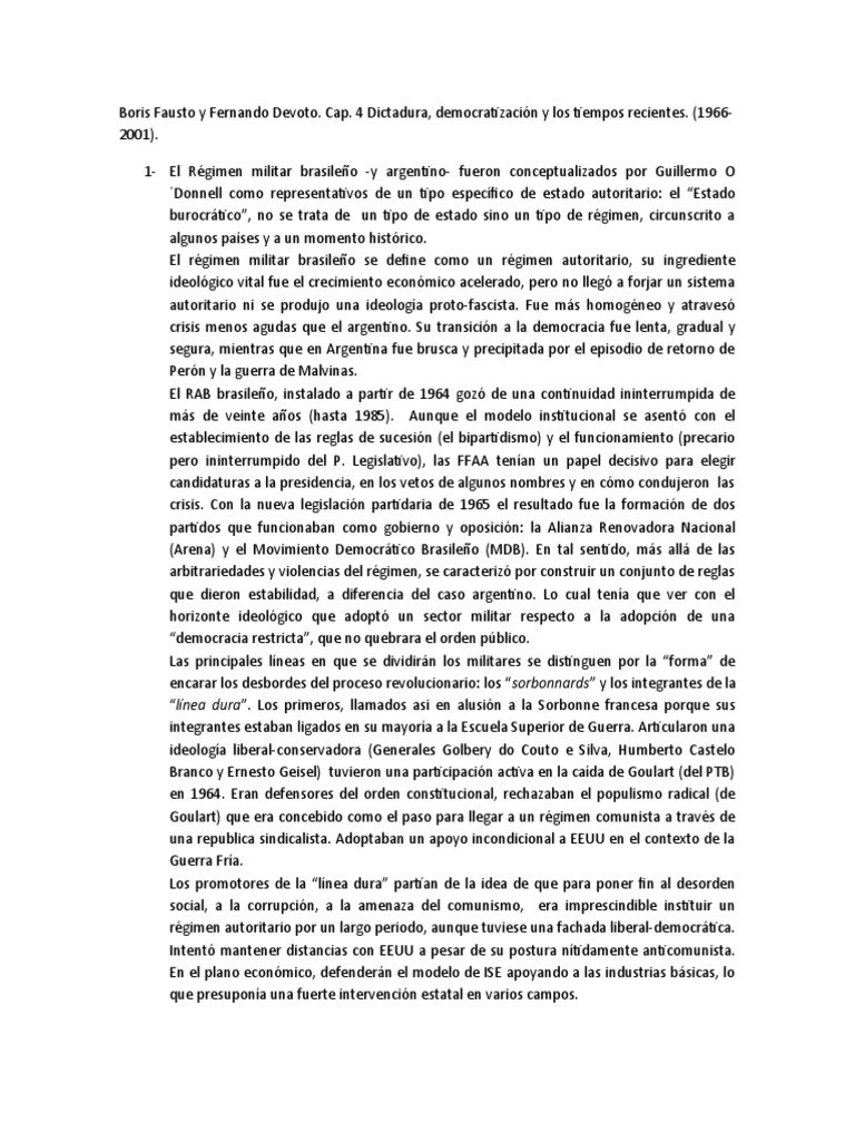 Boris Fausto y Fernando Devoto | PDF | Brasil | Democracia