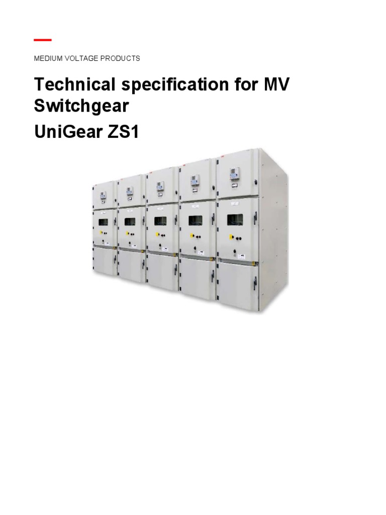 ZS1 - Technical Specification 2019 Rev0 | PDF | Switch | Electrical ...