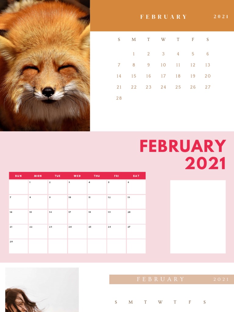 Calendario Febrero 2021 para Imprimir | PDF