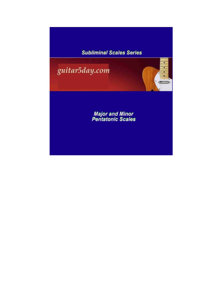 Understanding Pentatonic Scales | PDF | Scale (Music) | Musicology
