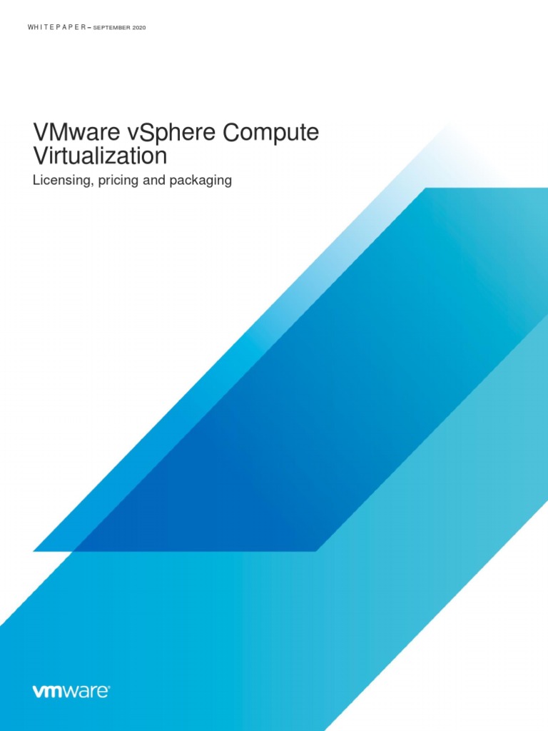 Vmware Vsphere Pricing Whitepaper | PDF | Virtualization | V Mware
