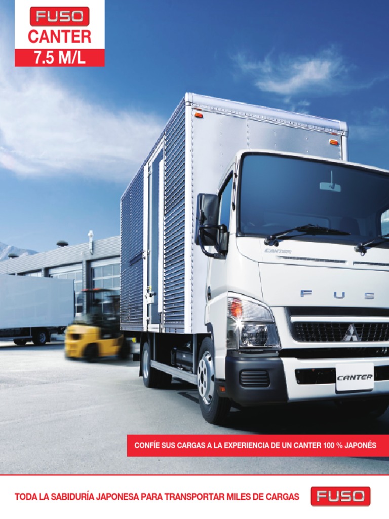 Ficha Técnica Mitsubishi Fuso Canter 7.5 | PDF | Eje | Camión