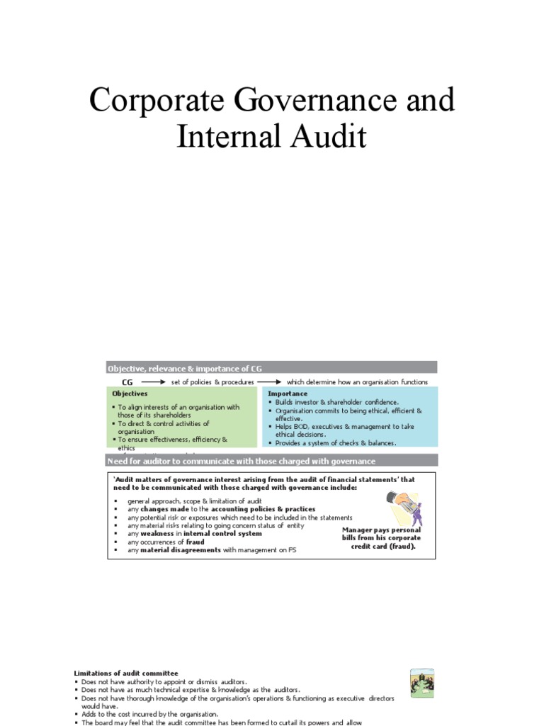 Corporate Governance and Internal Audit | PDF | Internal Control | Audit