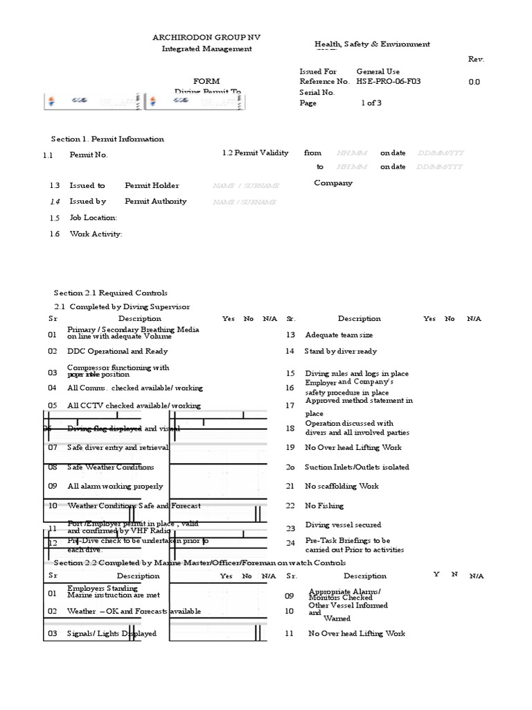 HH:MM Dd/Mm/Yyy HH:MM Dd/Mm/Yyy: Yes No N/A Sr. Yes No N/A | PDF ...