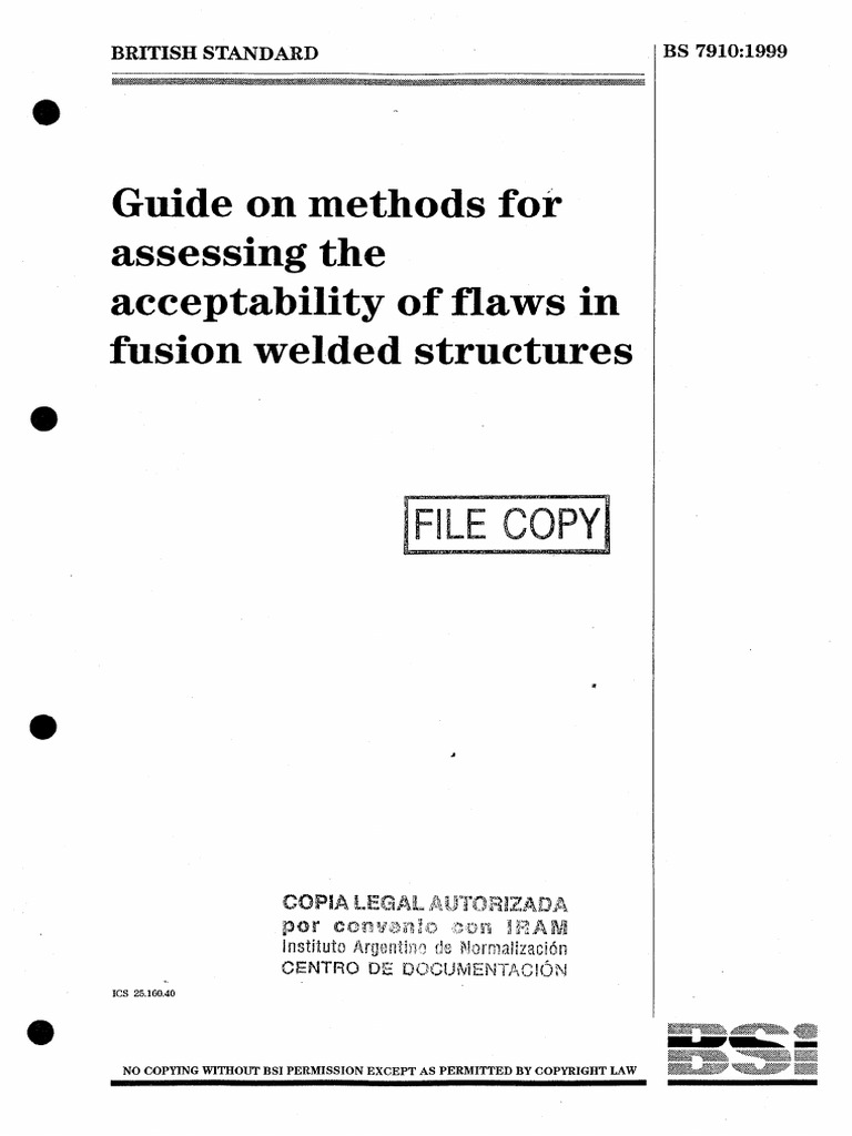 BS 7910 (1999) | PDF