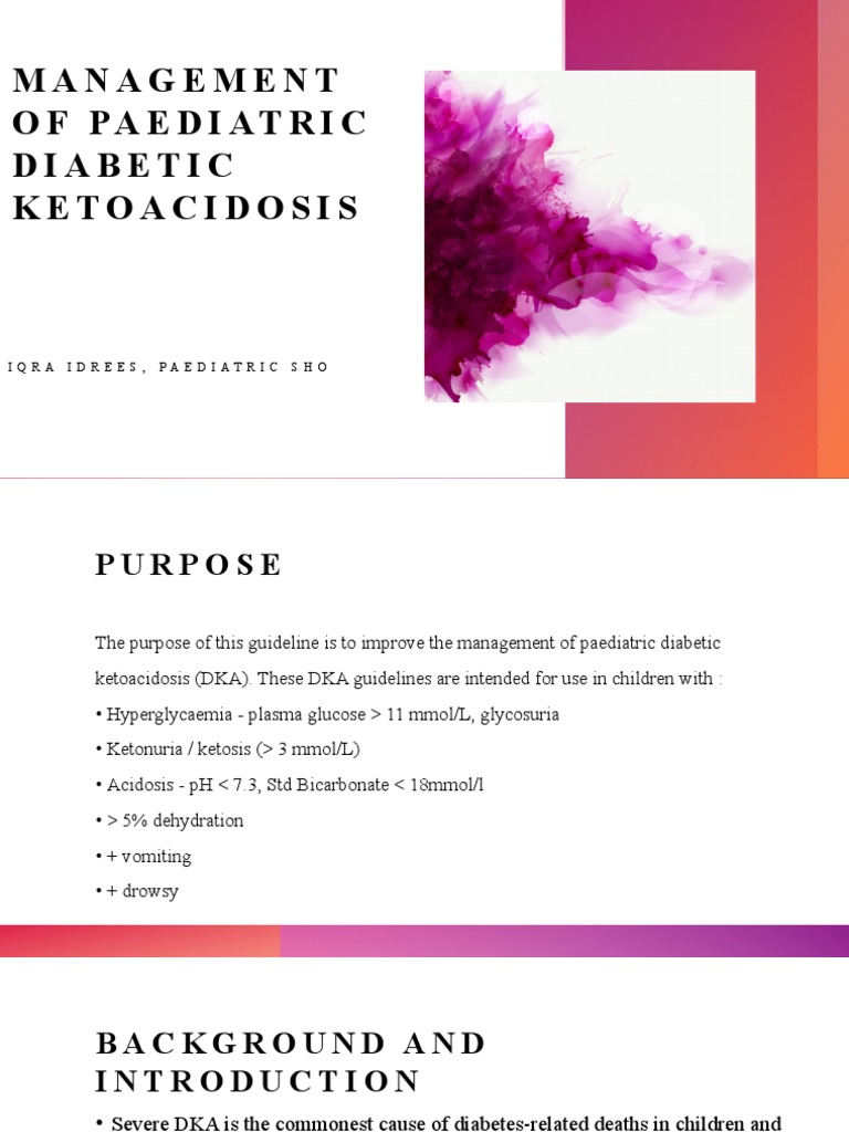 Management of Paediatric Diabetic Ketoacidosis | PDF | Clinical Medicine | Medical Specialties