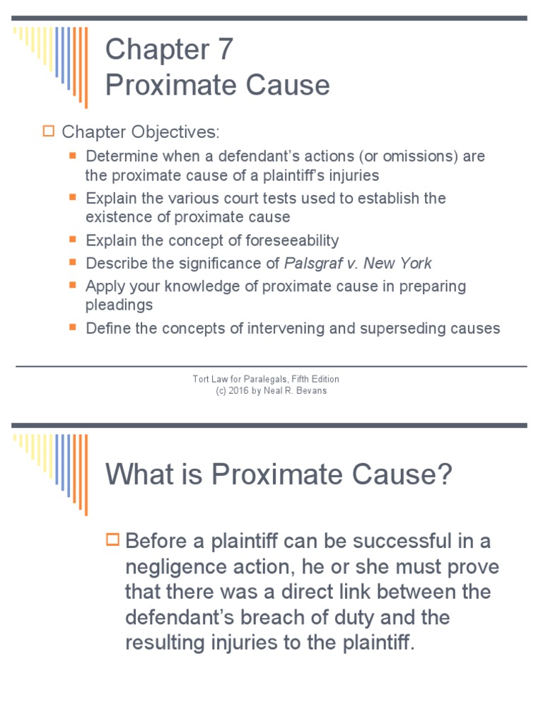Proximate Cause for Paralegals | PDF | Proximate Cause | Negligence