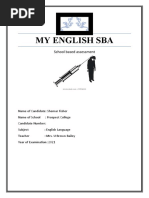 Math Sba Sample 1 | PDF | Chart | Track And Field