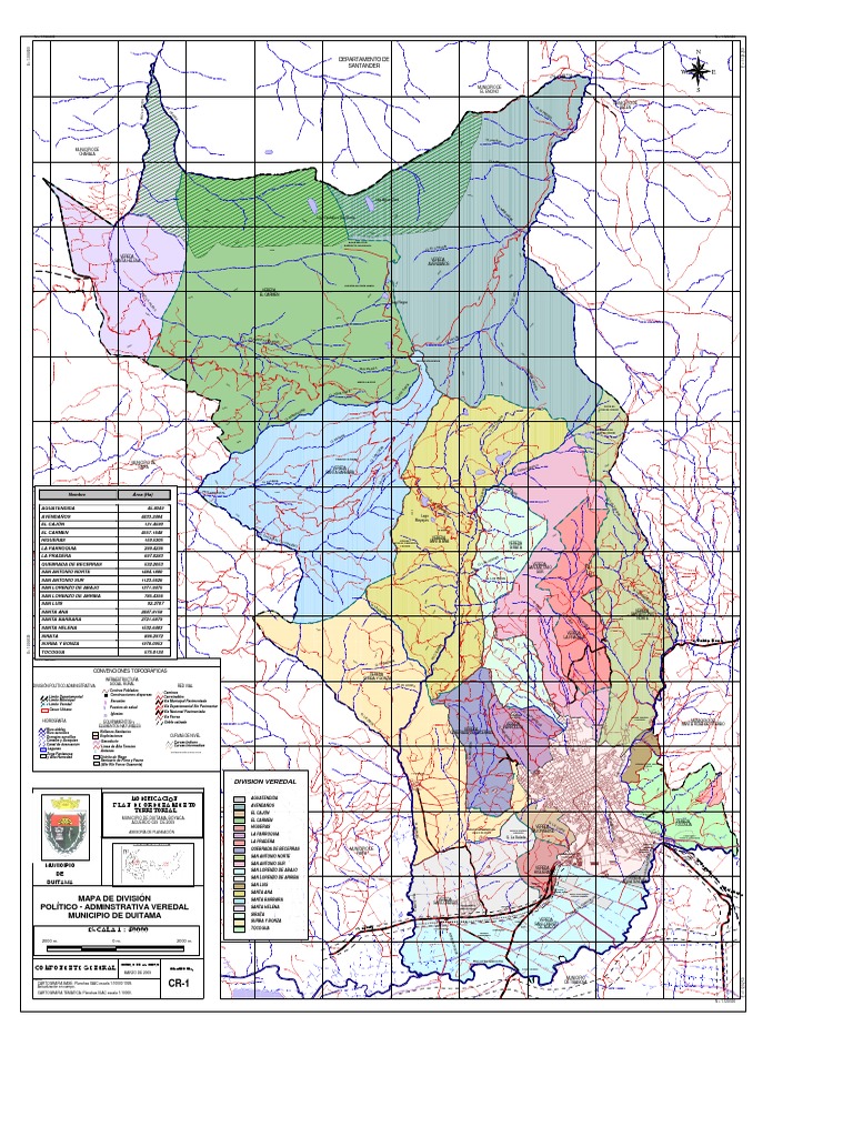 División Política Veredas - Duitama | PDF