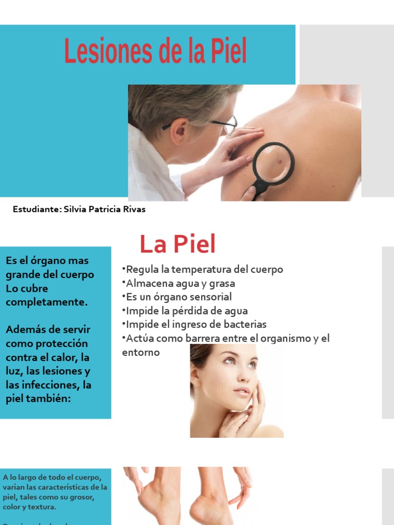 Lesiones de La Piel | PDF | Piel | Epidermis