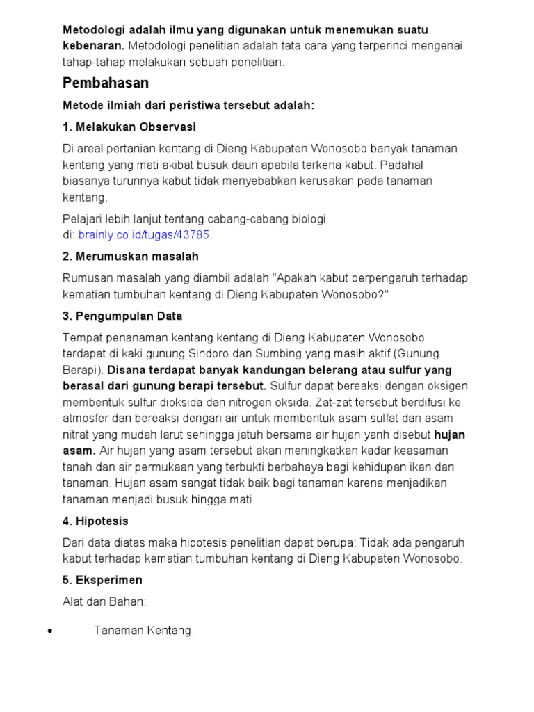 Metode Ilmiah | PDF | Griya & Taman | Kesehatan Holistik