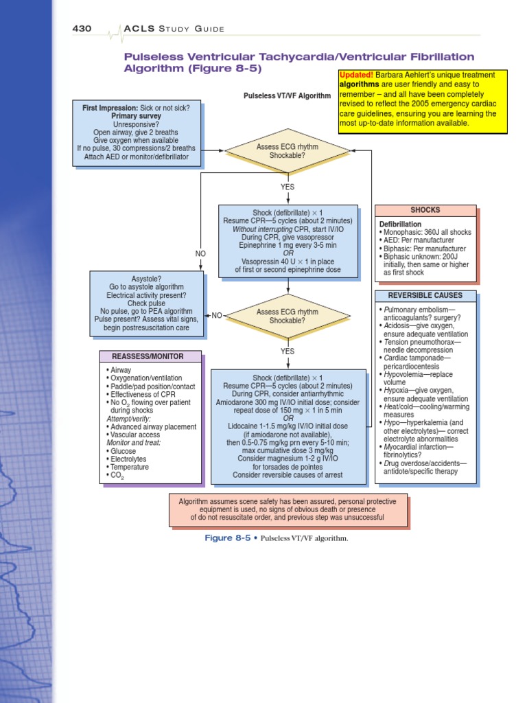 Pulseless Ventricular Tachycardia/Ventricular Fibrillation Algorithm ...