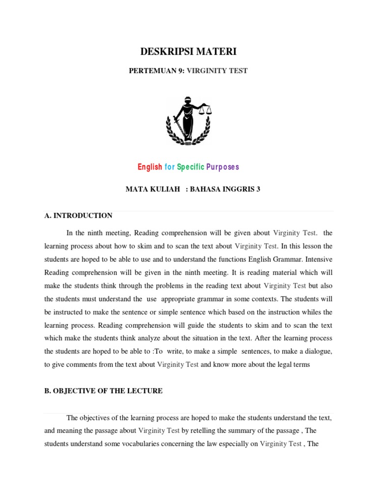 Understanding Virginity Testing Practices | PDF | Reading Comprehension ...