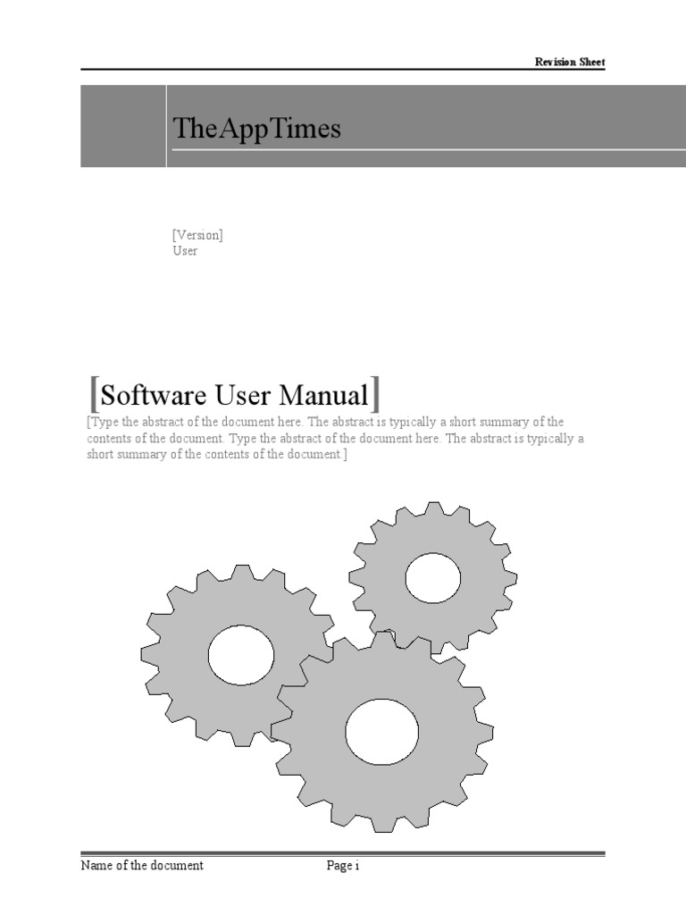 Software User Manual | PDF | Document | Documentation
