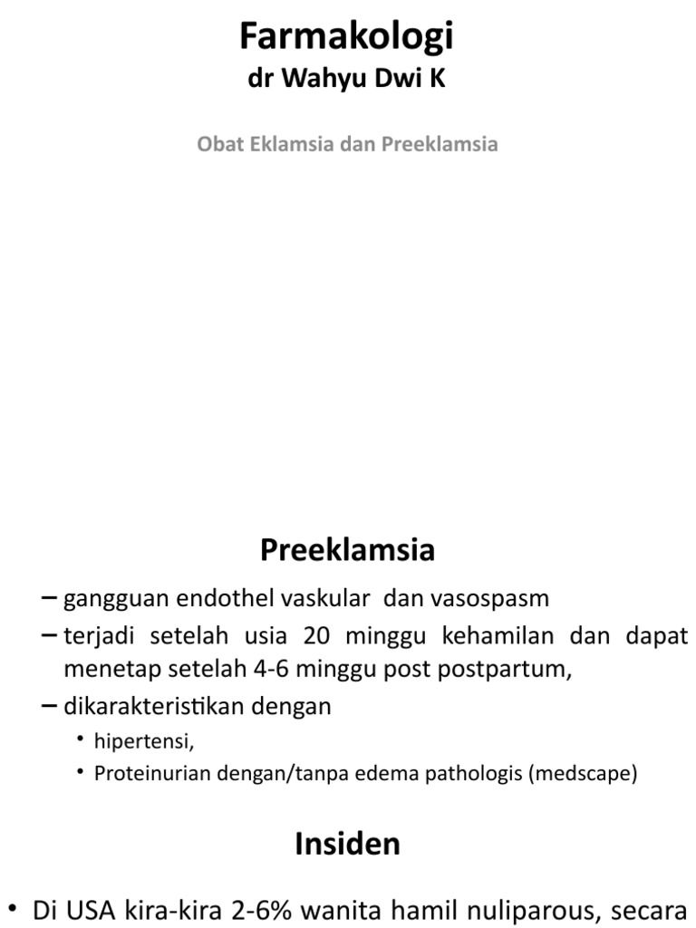 K33 - Kul Pre Eklamsia Dan Eklamsia | PDF